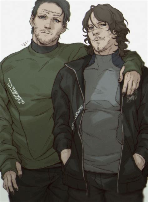 Sam Porter Bridges And Higgs Death Stranding Drawn By Hamms Hamss