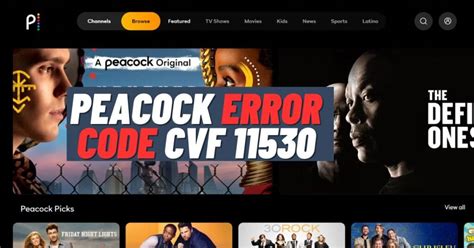 Peacock Error Code Cvf 11530 How To Fix Viraltalky