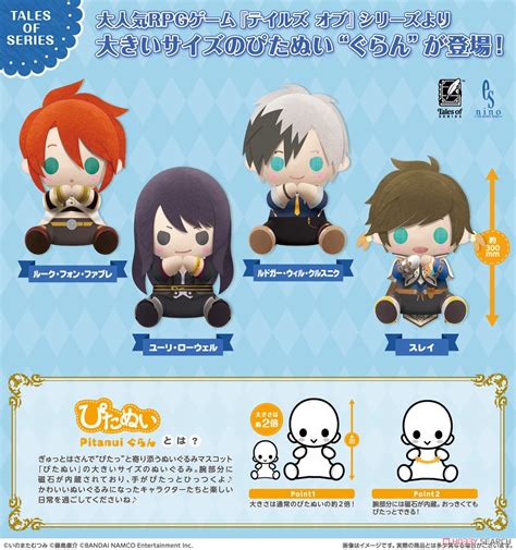 テイルズ オブ シリーズ ぴたぬい ぐらん ルーク・フォン・ファブレ キャラクターグッズ その他の画像3