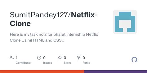 Github Sumitpandey127netflix Clone Here Is My Task No 2 For Bharat Internship Netflix Clone