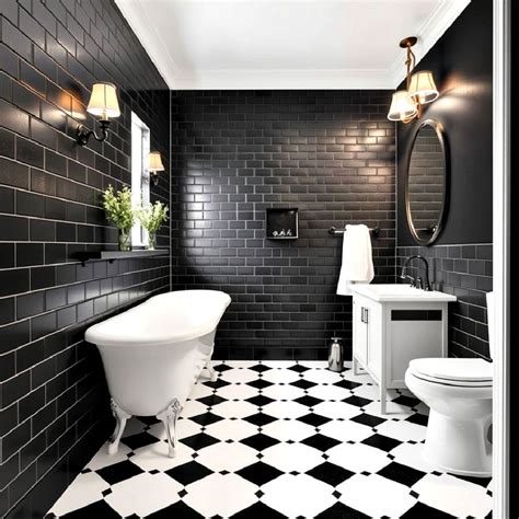 25 Black And White Bathroom Tile Ideas For Every Style