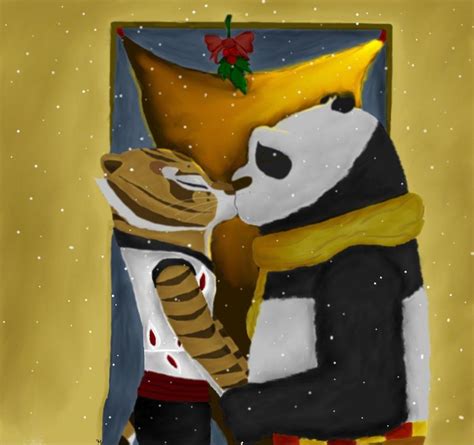 Kung Fu Panda Po And Tigress Kiss