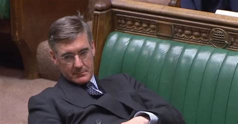 Jacob Rees Mogg Rudely Slouches In Parliament And Internet Reacts