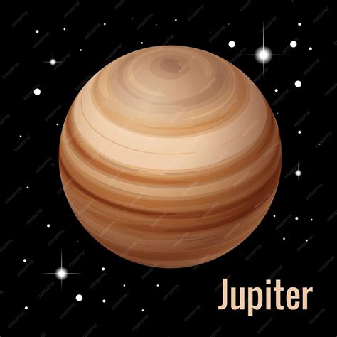 Ilustración De Vector De Planeta Júpiter Planetas Isométricos Del