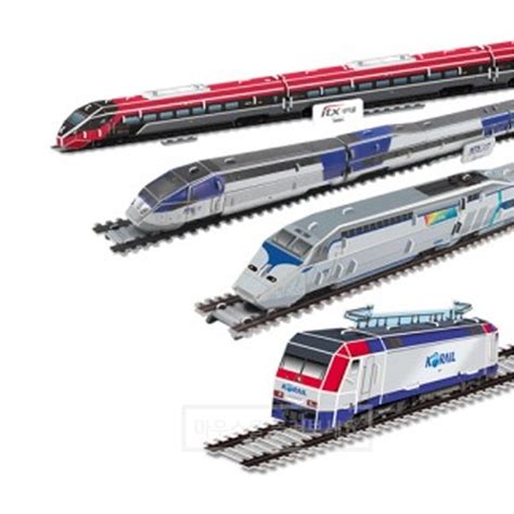 퍼즐 코레일 기차 4종 세트ktx 산천itx 새마을신형전기기관차ktx 티몬