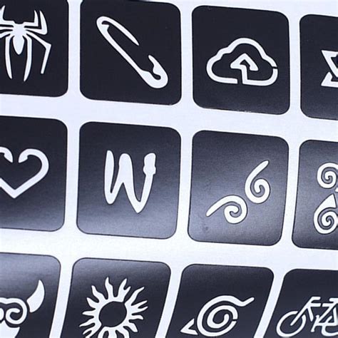 Henna Tattoo Stickers Stencils Glitter Tattoo Sten Vicedeal