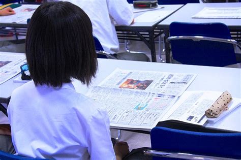 新聞読み方講座 岡山東商業高等学校
