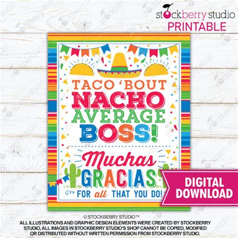 Nacho Average Boss Sign Printable Boss Fiesta Sign Fiesta Décor Fiesta