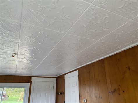 Installing Styrofoam Ceiling Tiles In Ohio Home Talissa Decor