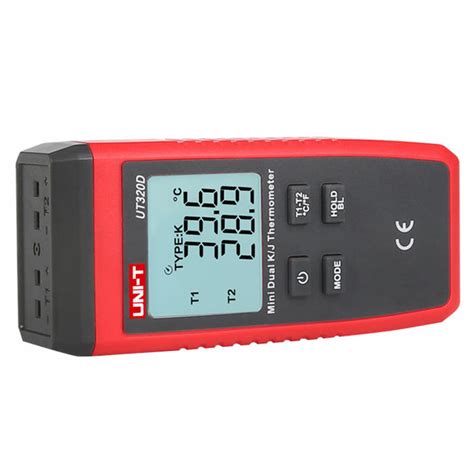 Uni T Ut320d Minicontacto Termómetro Doble Canal K J Termopar