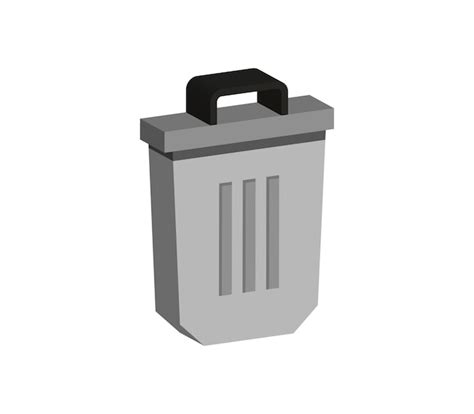 Premium Vector Trash Bin