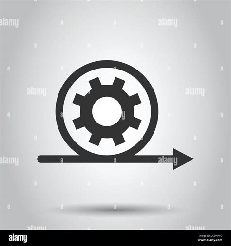 Agile Icon In Flat Style Flexible Vector Illustration On White Isolated Background Arrow Cycle