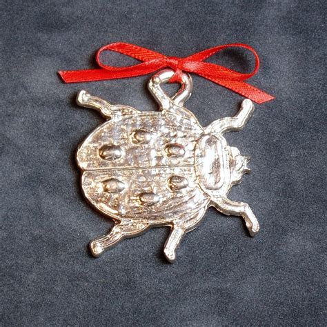 Ladybug Pewter Ornament Etsy
