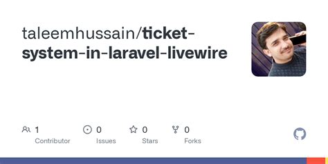 GitHub Taleemhussain Ticket System In Laravel Livewire