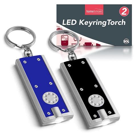 2pk Led Keychain Small Torch Light Pocket Torch Small Bright With