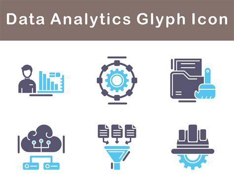 Data Analytics Vector Icon Set 21380359 Vector Art At Vecteezy