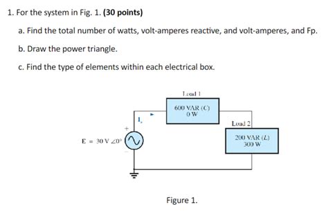 Solved For The System In Fig 1 30 ﻿points A ﻿find The