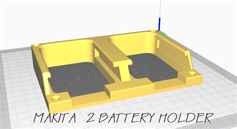 Makita 18v Battery Holder Mount By Cdr Download Free Stl Model