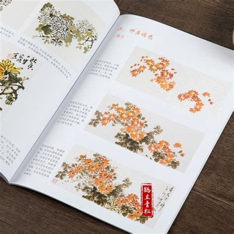 金牌書院 正版彩圖 寫意菊花 中國寫意畫規范教程 國畫基礎教程步驟解析欣賞臨摹菊花的畫法如何畫菊花 國畫技法 國畫入門教材繪畫書籍