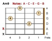 Am9 Guitar Chords Chord Theory Charts And Tabs Bellandcomusic