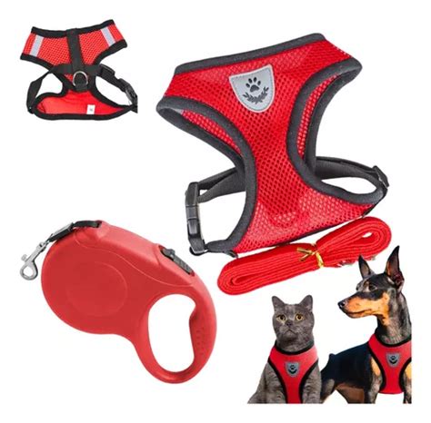 Kit Coleira Peitoral Cachorro Gato Guia Retrátil Pet 3 Metro MercadoLivre