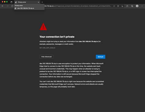Unable To Skip Untrusted Certificate On Minikubechrome · Issue 21074