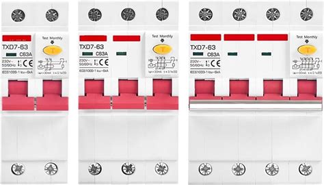 Plkxseyuj Three Phase Rcd 3p 4p Leakage Protector 15ma 30ma