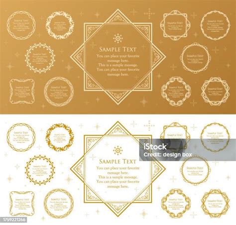 크리스마스 모티프 프레임 디자인 세트 화려하고 우아한 디자인 소재 0명에 대한 스톡 벡터 아트 및 기타 이미지 0명 12월 Bridal Show Istock