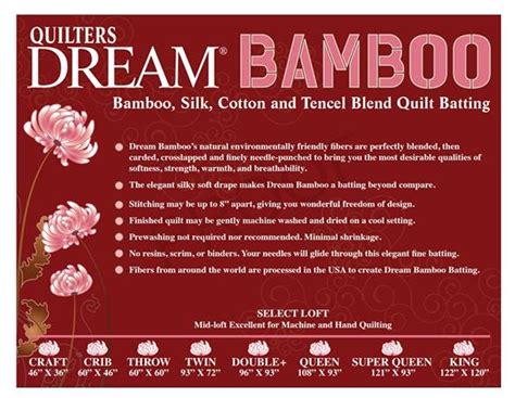 Quilters Dream Batting Quilt By The Roll The Quilt Batting Store
