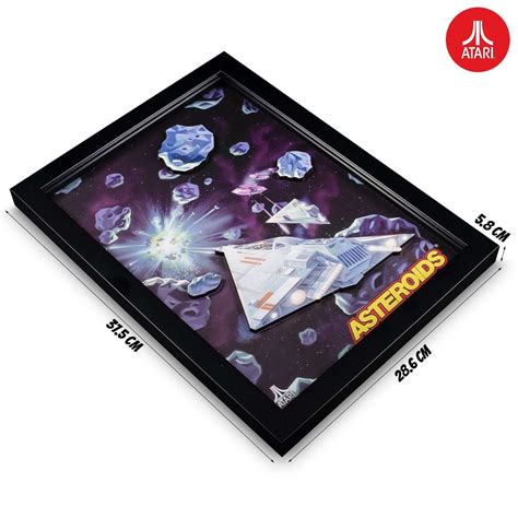 Official Atari Wall Art Asteroids Collection Thumbs Up