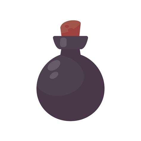 A Glass Bottle Containing Poison Witch Magic Potion Bottle For