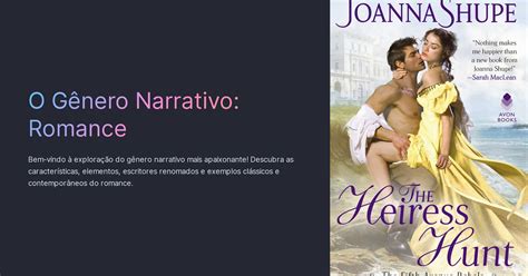 O Gênero Narrativo Romance