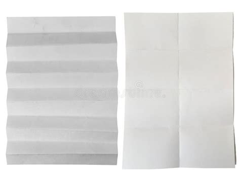 White Paper Sheet Folded Paper Texture Crumpled Paper Or White Paper