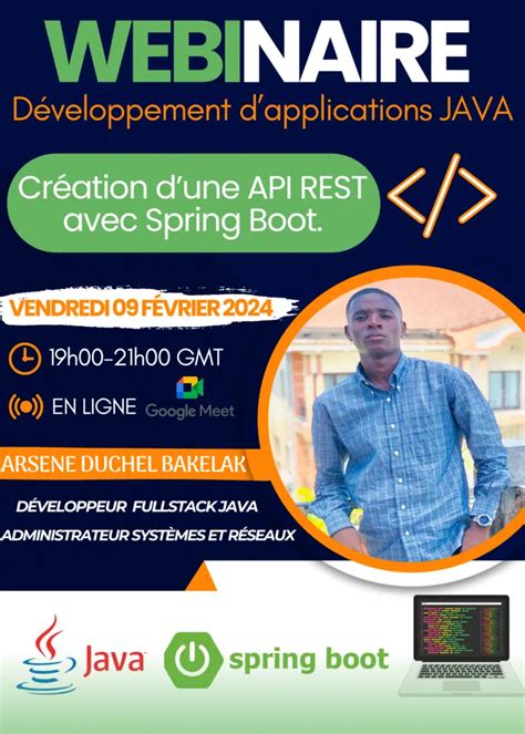 Webinaire Développement d une API rest avec Spring Boot Webinaires net