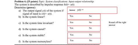 Solved Topic System Classifications Input Output