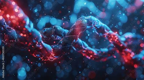 3d Molecular Structure Rotating Against A Sleek Backdrop Intertwining
