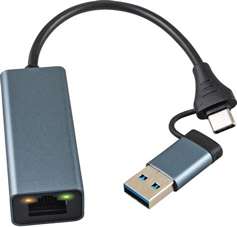 Jp Leehitech 2 In 1 有線 Lan 変換アダプター Usb C30 To 10100mbps