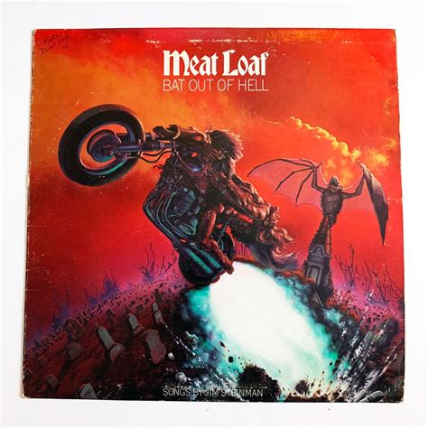 Vintage Meat Loaf Bat Out Of Hell Lp Record Vinyl Album Ex 1977 70s