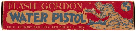 Hakes Flash Gordon Water Pistol Boxed Marx Squirt Gun
