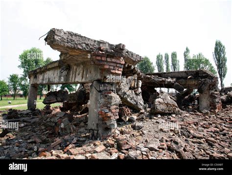 Auschwitz Birkenau Gas Chambers Crematorium II Stock Photo Alamy