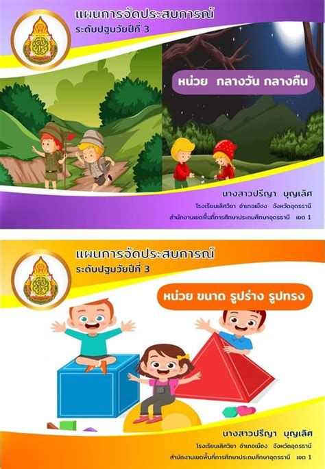 ปกแผนการจัดประสบการณ์พระเทพ เรื่องของเด็กๆ By ครูอ้อ Facebook