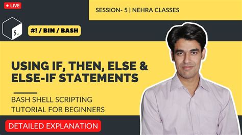 Using If Then Else And Else If Statements Bash Shell Scripting Tutorial For Beginners