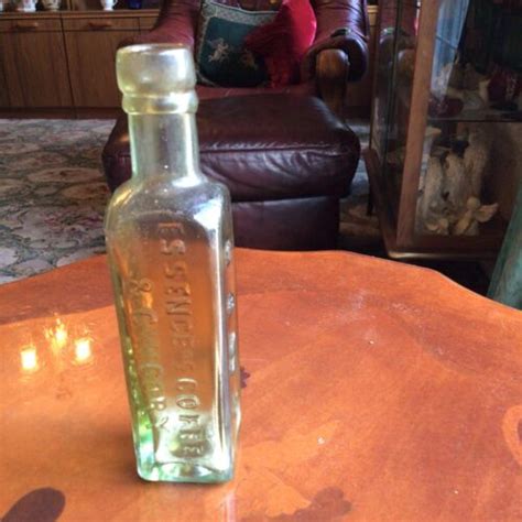 Antique Glass Bottle S C W S Shieldhall Essence Of Coffee And Chicory