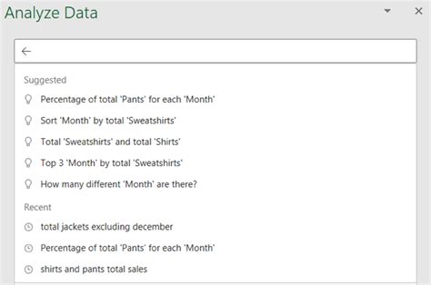 How To Use The Analyze Data Feature In Microsoft Excel