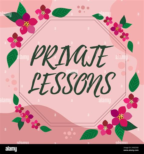 Writing Displaying Text Private Lessons Business Concept Teaching