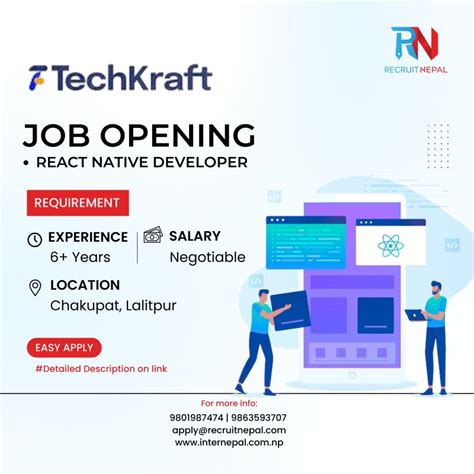 Recruit Nepal On Linkedin Reactnative Mobiledevelopment Careeropportunity Joinourteam