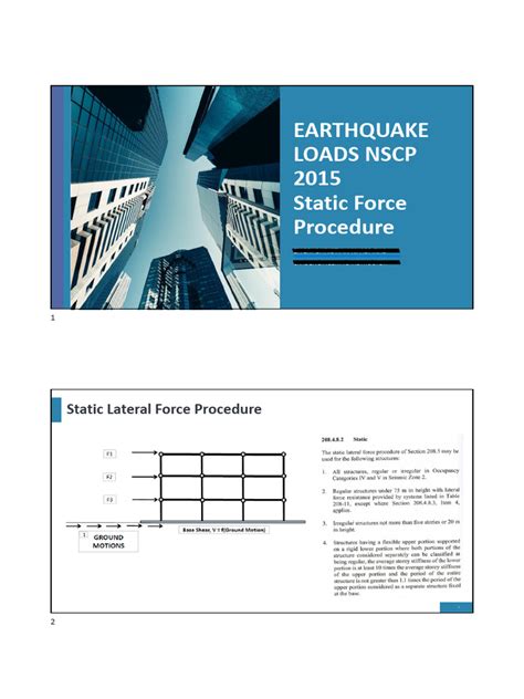 Rztqjsj 2 Static Force Procedure Pdf Structural Load Concrete