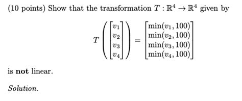 solved 10 points consider an arbitrary system of linear