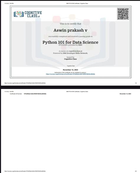 aswin prakash v on linkedin completed course on python 101 for data
