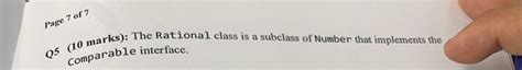 Solved The Rational Class Is A Subclass Of Number That